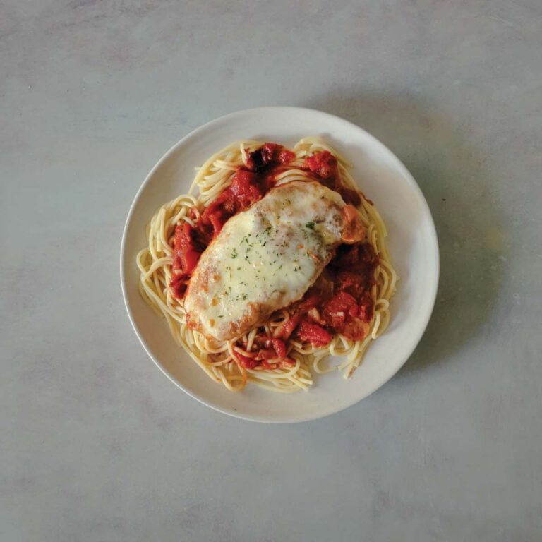 Delicious Cast Iron Chicken Parmesan - The Kitchen and a Latte
