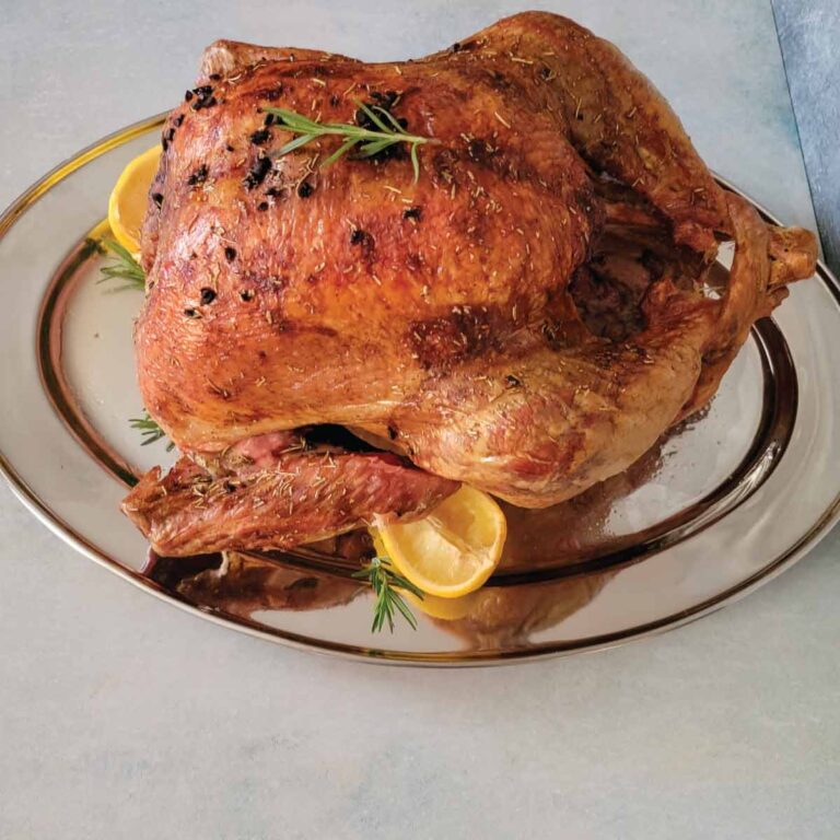The Best Lemon Rosemary Roast Turkey - The Kitchen and a Latte